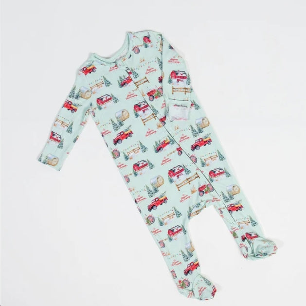 Winter on the Farm Baby Bamboo Pajamas – mygreentoy.com