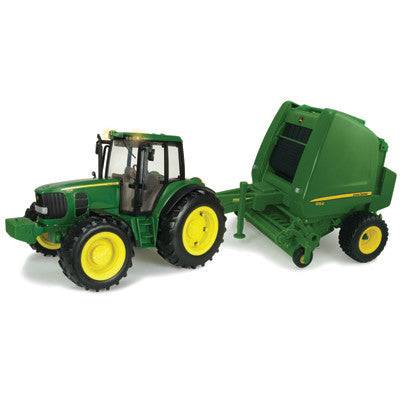 1/16 Big Farm Tractor & Baler Set | MyGreenToy.com – mygreentoy.com